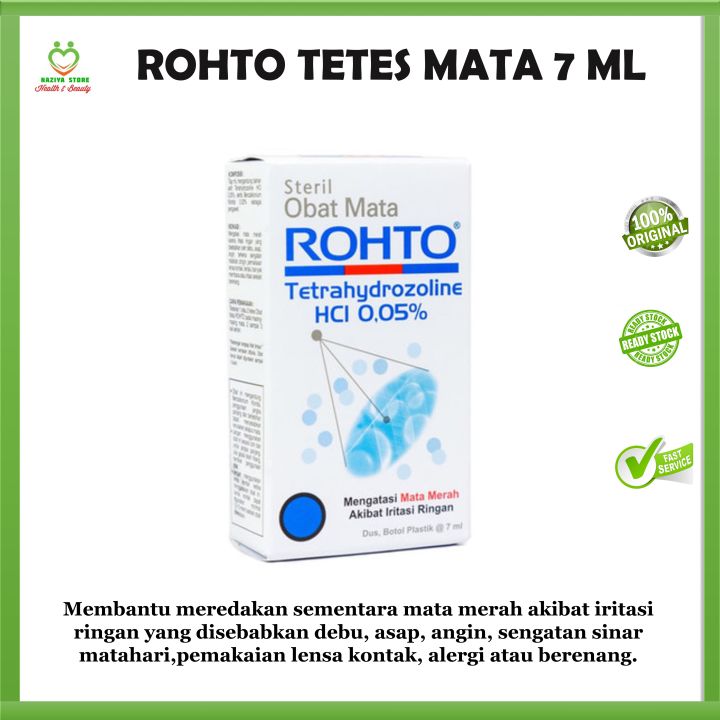 ROHTO TETES MATA EYES STERIL 7 Ml Mata Merah, Mata Iritasi , Eye Drop ...