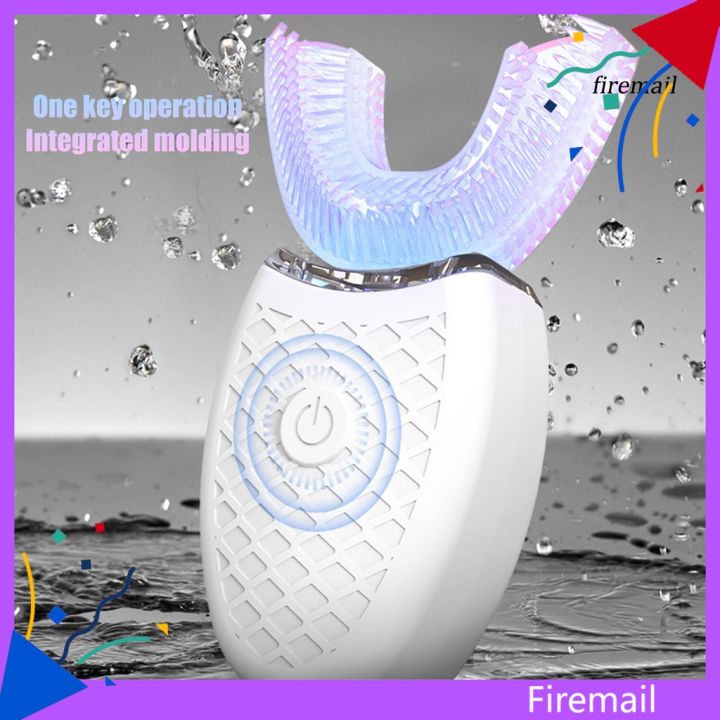firemail Electric Toothbrush U-Shaped Ultrasonic Silicone 360 Degrees ...
