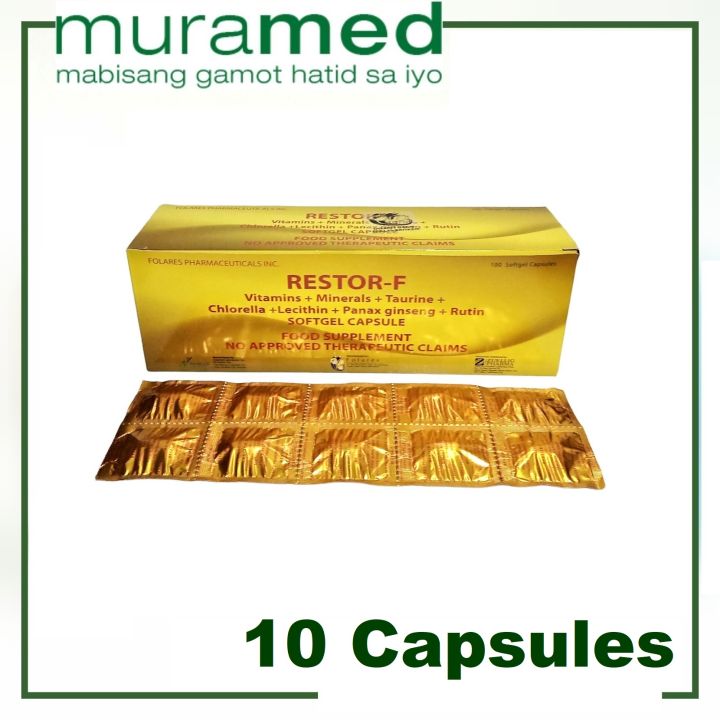 Restor-F Capsule 10's | Lazada PH