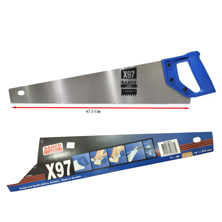 MB - Gergaji Kayu Bahco X97 19 Inch (47.5 Cm) / Gergaji Potong Belah Kayu Bahco Biru X97 ...