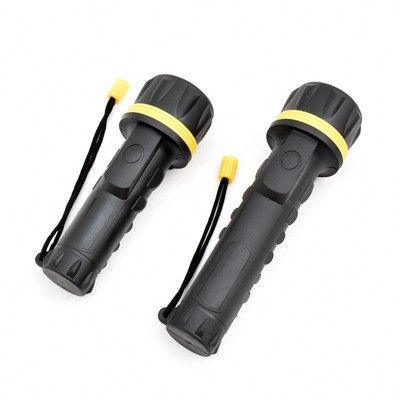 ZSY No. 1 battery flashlight rubber plastic waterproof flashlight 3D ...