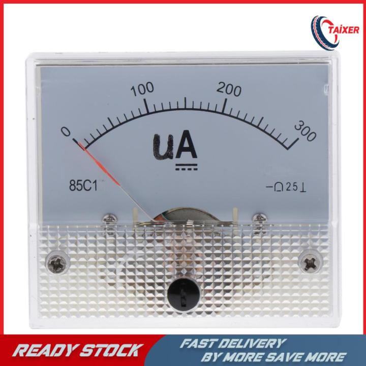 Taixer DC Analog Meter Panel Micro Amp Meter 85C1-uA Panel Current ...