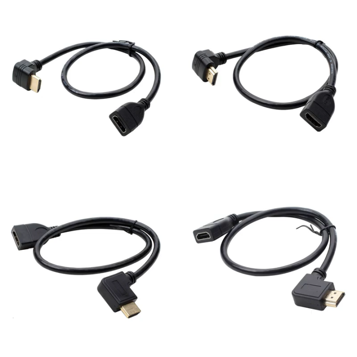 Space Efficient HDTV Extension Cable with 90 Degree L Bend Design for ...