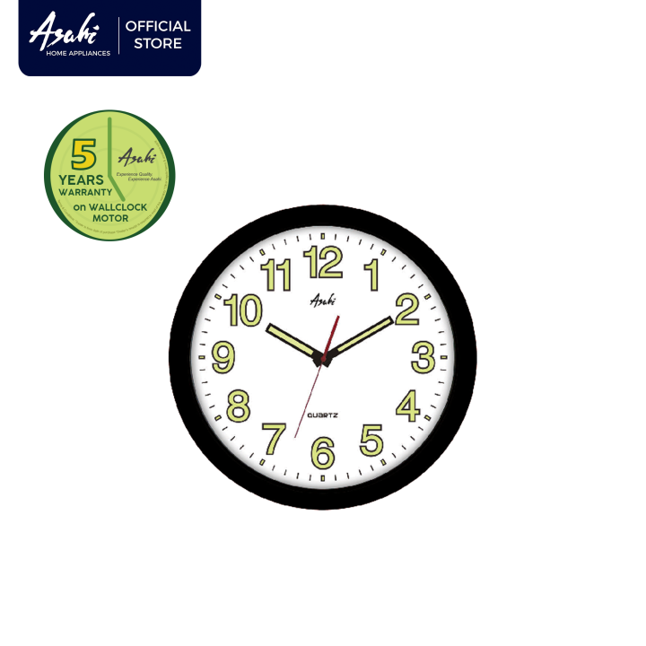 Asahi HC 2011 Glow in the Dark Round Wall Clock 11 inches | Lazada PH