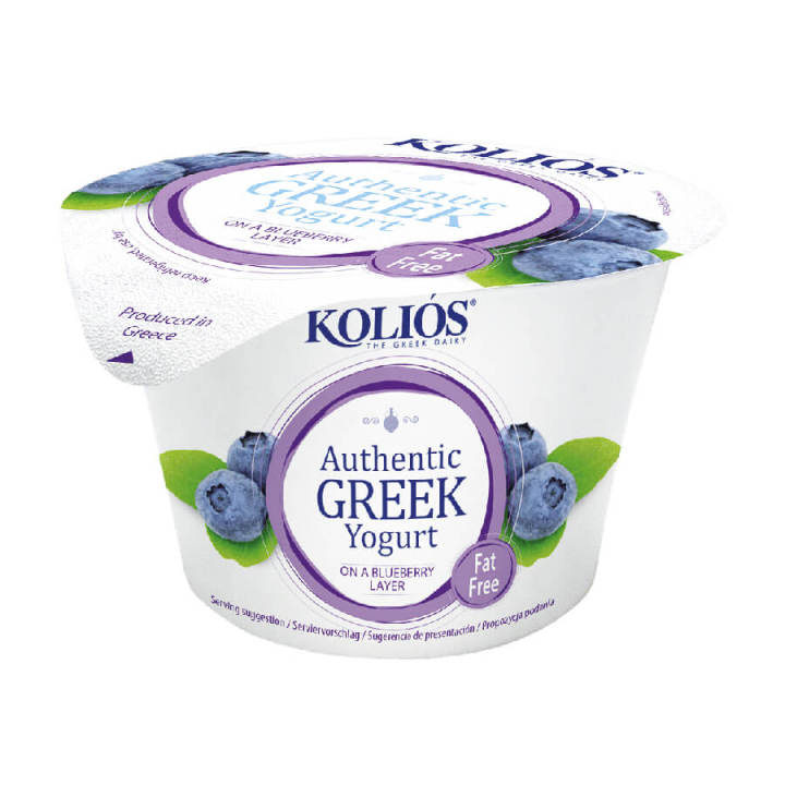 Kolios Authentic Blueberry 0% Fat Greek Yogurt (150g) | Lazada PH
