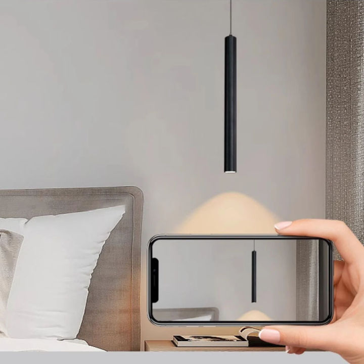 Pendant Lights Column /Cone Long Tube Led Hanging Lamp Kitchen Lighting ...