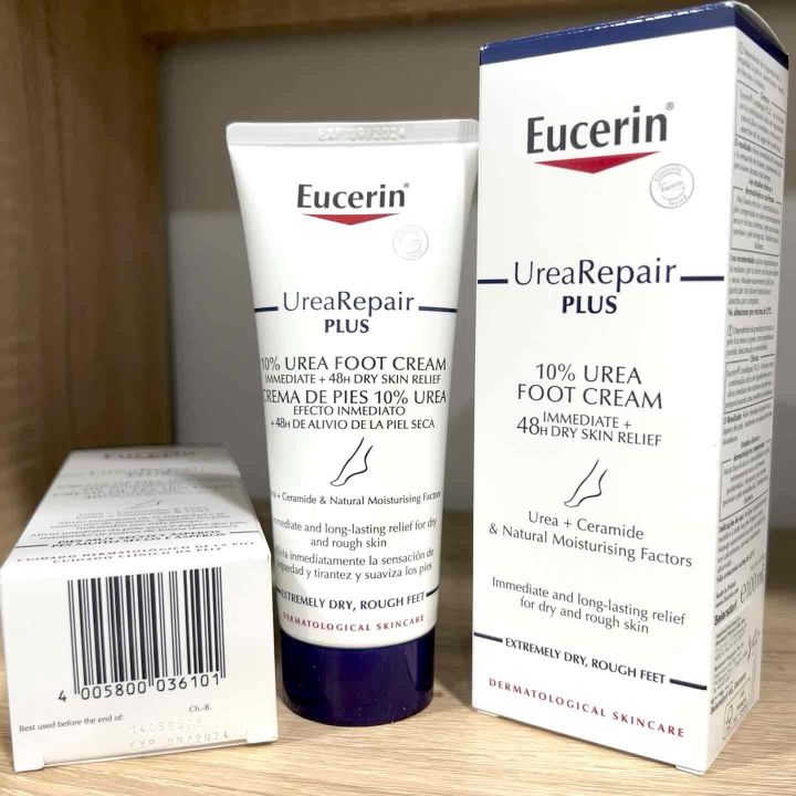 Eucerin UreaRepair PLUS 10%urea foot cream 100ml ครีมบำรุงส้นเท้าแบบ ...