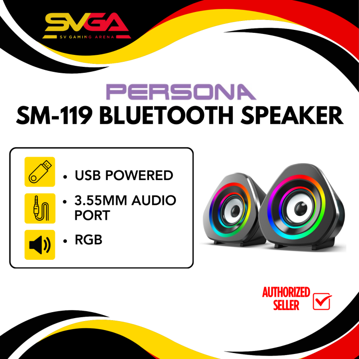 Persona SM-119 Black Bluetooth Speaker | Lazada PH