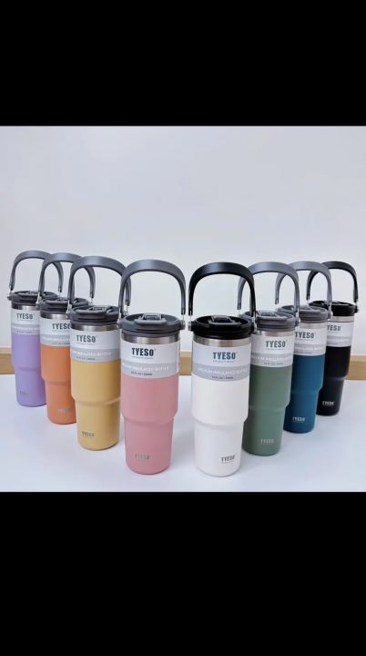 รุ่นใหม่ พร้อมส่งทุกสี TYESO แก้วเก็บความร้อน ความเย็น เก็บอุณหภูมิได้ ...