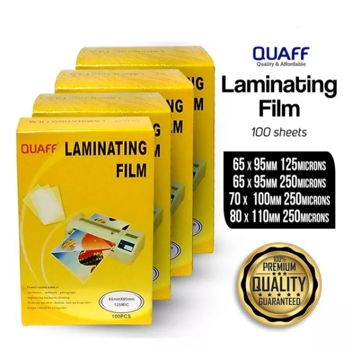 LAMINATING FILM CLEAR 100 PCS | Lazada PH