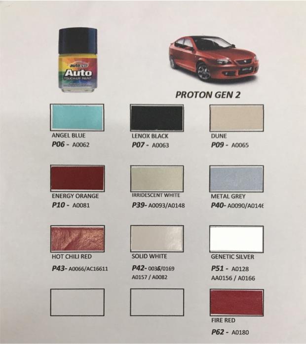 (Proton Gen 2) AUTOSPA Touch Up Paint | Lazada