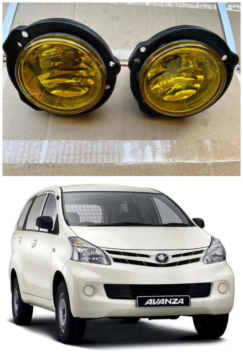 （yellow lens）fog lamp fog light front bumper lamp light for toyota avanza 2012 2013 2014 2015 ...