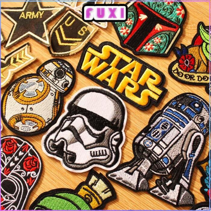 Cartoon Patch For Clothes Punk Logo Design Jeans DIY Embroidered ...