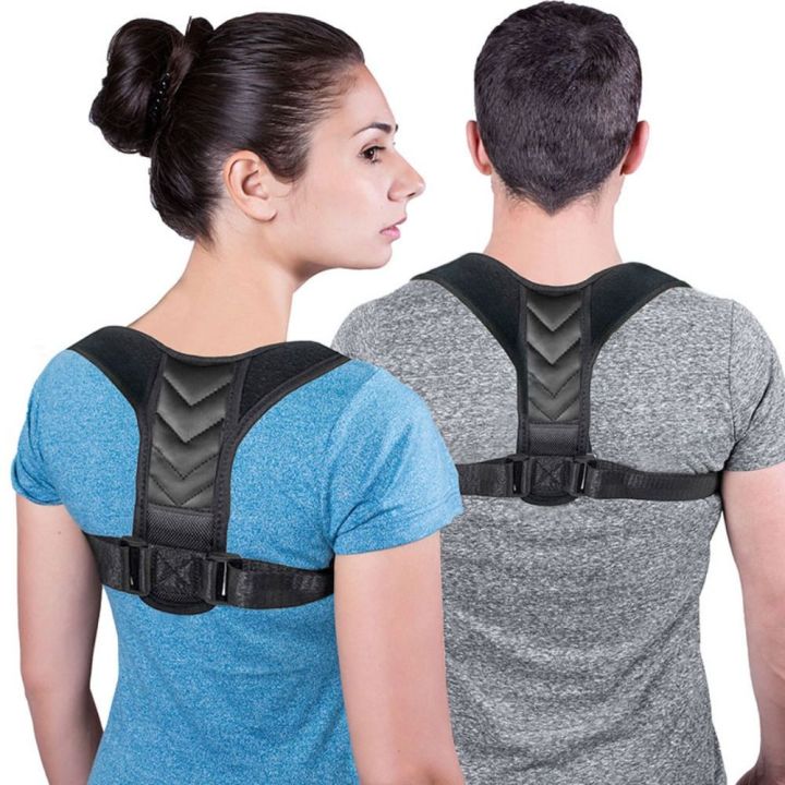 DGFDF Adult Adjustable Office Upper Back Neck Brace Reshape Your ...