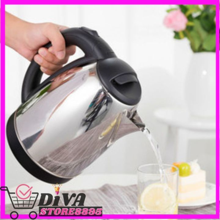 Teko Listrik Teko Pemanas Air Electric Kettle Besar Otomatis Stainless ...