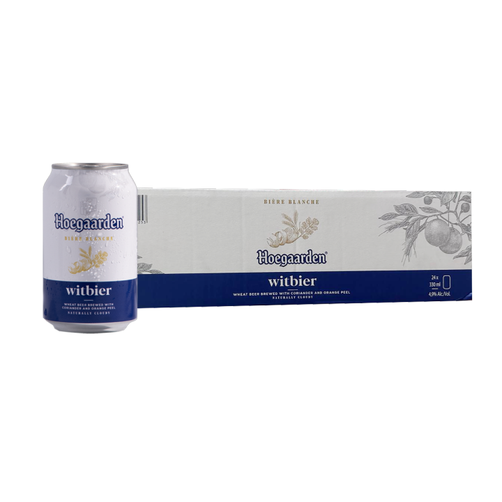 Hoegaarden White Beer 330ml Can x 24 (Case) EXP. MAY 2025 | Lazada PH