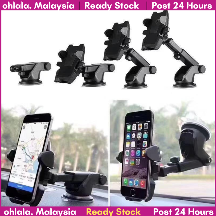 OHLALA MALAYSIA💝 Universal 360° Long Neck Car Mount Mobile Phone Holder Stand One-Touch Car ...