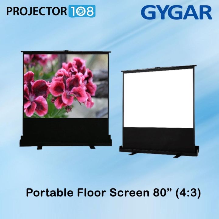 Gygar Portable Floor Screen 80 Inch อัตราส่วน 4:3 (152 x 122 cm.) MW สามารถออกใบกำกับภาษีเต็มรูป ...