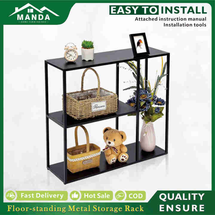 MANDA Metal Rack Modern Partition Rack Simple Partition Rack Floor ...