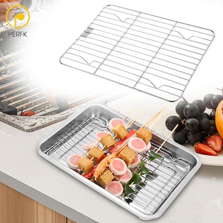 Perfk Cooling Rack Oven Grid Rack Wire Cookie Rack Grill Rack Grids for ...