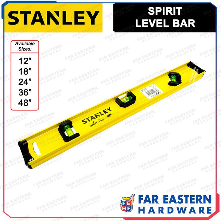 STANLEY Spirit Level Bar 12" | 24" | 36" | 48" STHT | Lazada PH