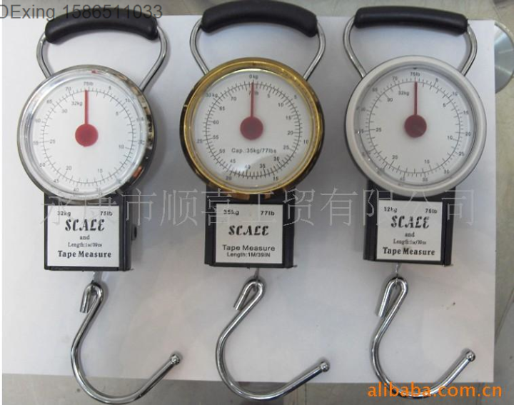 Mini weighing portable spring type kitchen portable scale luggage scale ...