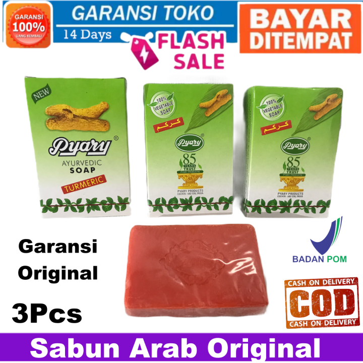Bayar di Tempat Original BPOM Sabun Arab Pyary Turmeric Soap Batang ...