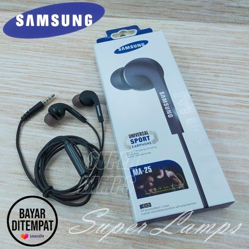 Headset Handsfree Samsung MA-25 Stereo SUPER BASS Jack 3.5mm Universal ...