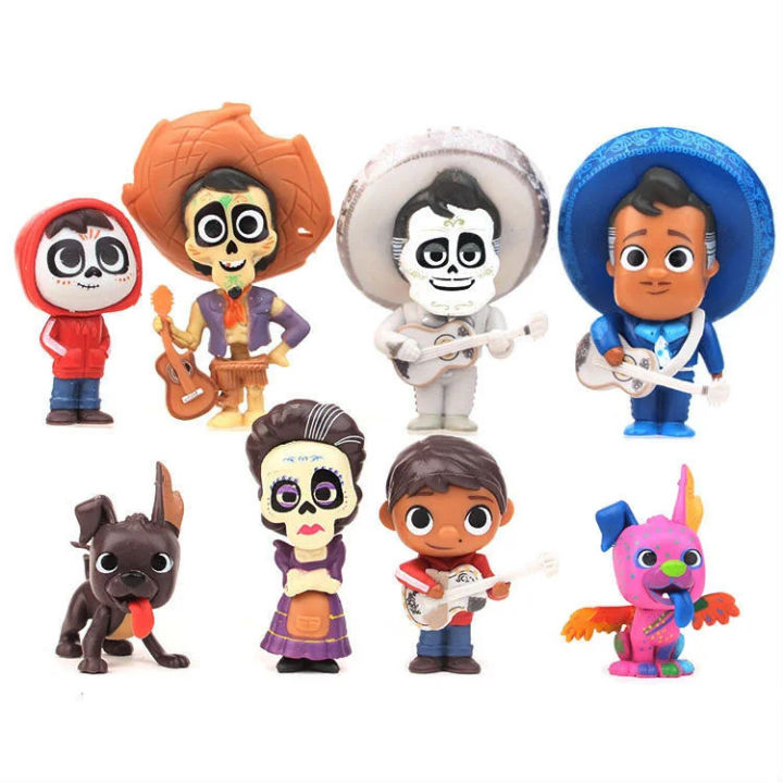8ชิ้น/เซ็ตภาพยนตร์ Pixars COCO ตัวละครน่ารักรูปของเล่น | Lazada.co.th