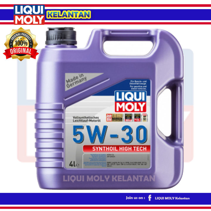 LIQUI MOLY SYNTHOIL HIGH TECH 5W30 ENGINE OIL - 4L | Lazada