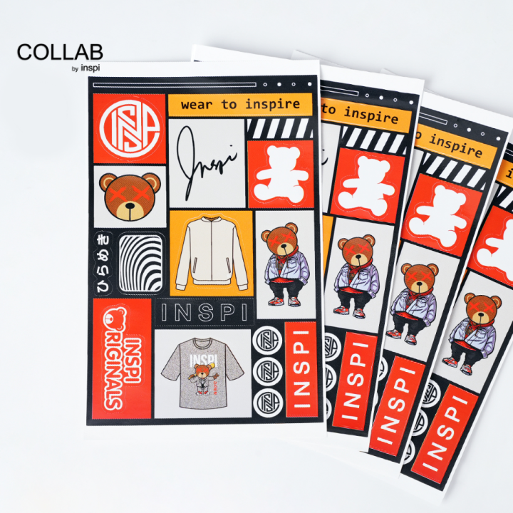 COLLAB By Inspi Bear Sticker Assorted Limited Edition 2023 | Lazada PH