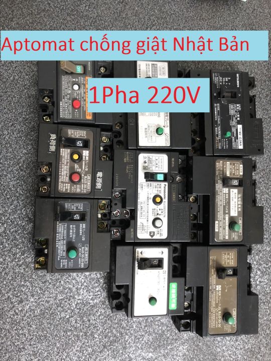 Aptomat chống giật chống rò Nhật Bản 1pha 15A- 20A - 30A (dòng rò 15mA ...