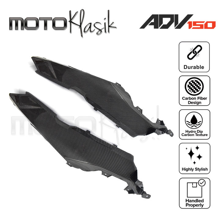 MOKOTO ADV 150 SIDE BODY CARBON GARNISH COVER (LEFT AND RIGHT) FOR ...