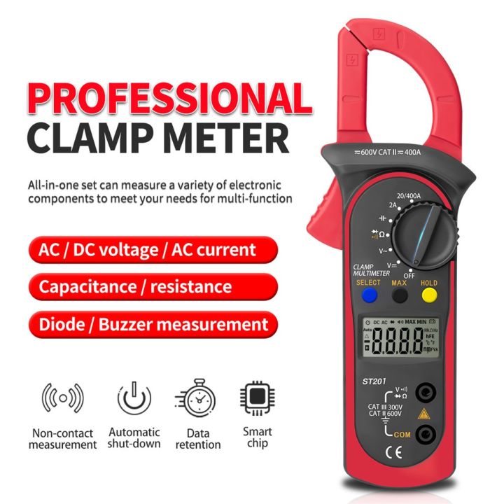Digital Clamp Meter Tester Original Set Multimeter Ammeter Capacitor ...