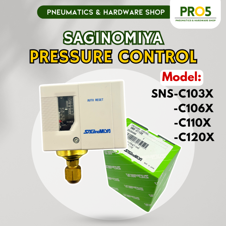 Saginomiya Pressure Switch SNS-C103X | C106X | C110X | C120X | Lazada