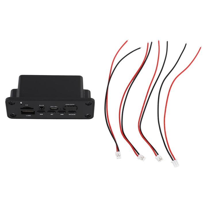 Hands-Free MP3 Player Decoder Board 2 x 3W Amplifier DC 5V MP3 WMA ...