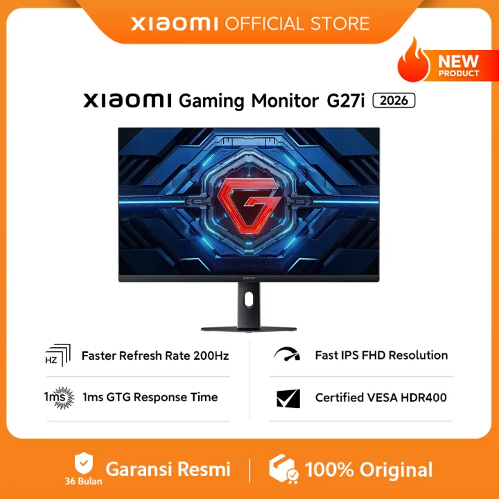 PROMO Xiaomi Gaming Monitor G27i 2026 | Faster Refresh Rate 200Hz ...