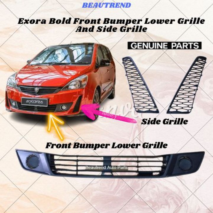 Proton Exora Bold Original Front Bumper Lower Grille And Side Grille ...