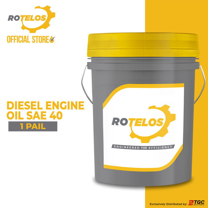 ROTELOS Diesel Engine Oil SAE 40 1 Pail | Lazada PH