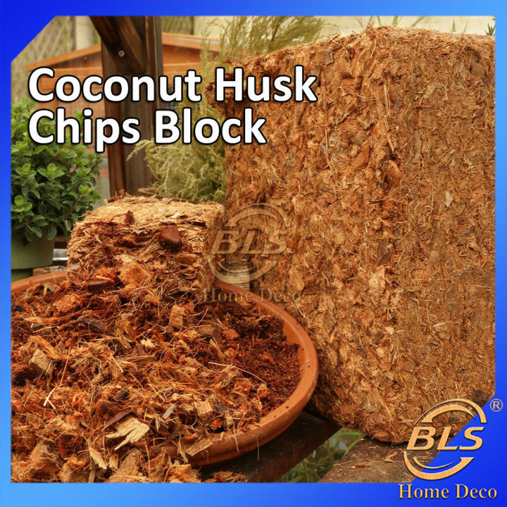 Coconut Husk Chips Block Compressed Cocochips Brick Coconut Substrate ...