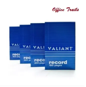 Valiant Record Book 500, 300, 200, 150 pages Sold Per Piece | Lazada PH
