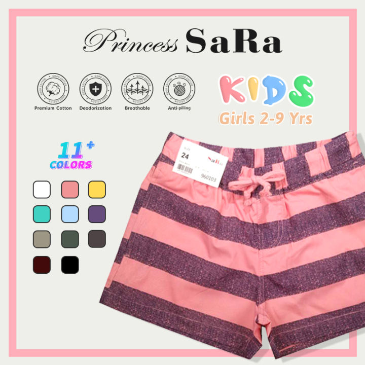 FLASH DEALS PRINCESS SARA Shorts For Kids Girls 2 To 3 To 6 To 9 Years ...