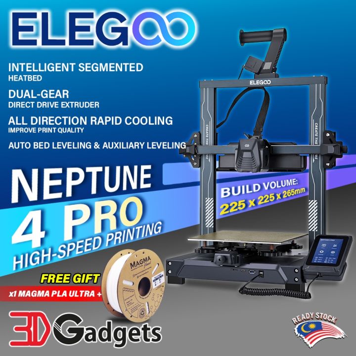 Elegoo Neptune 4 Pro / Plus / Max 500mm/s High Speed Printing with Auto ...