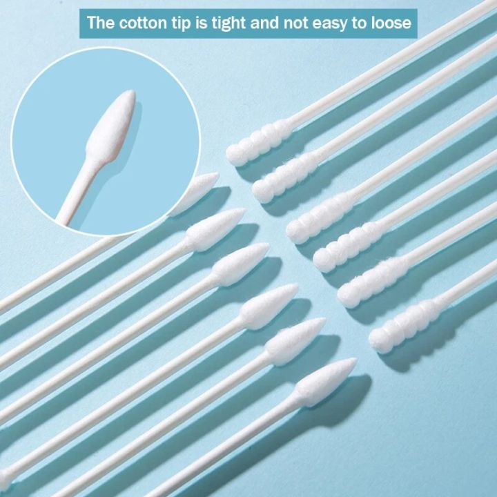 【Support-Cod】 80pcs/pack Double Cotton Swab Women Makeup Pointed Spiral ...