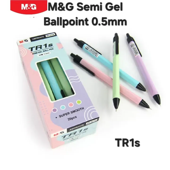 M&G Ballpoint TR1 TR1s TR3 Plus Retractable Semi-Gel Ball Pen 0.5mm 0 ...