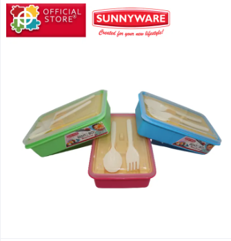 Sunnyware 516 Bento Lunch Box w/ divider & S & F | Lazada PH
