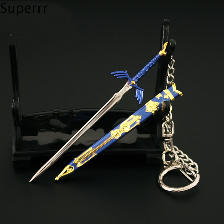 SUPERRR With a Scabbard Sword Shape Key Ring Creative Pendant Metal ...