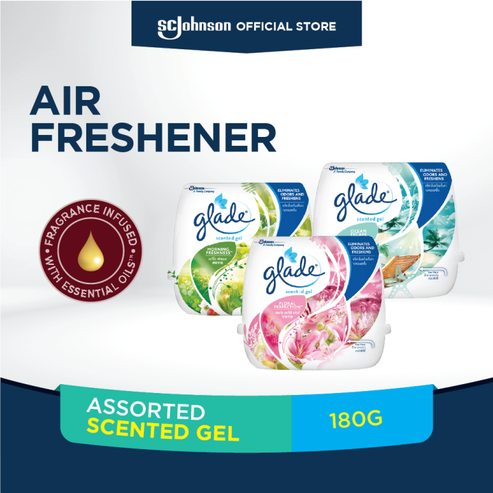 Glade Room Air Freshener Scented Gel 180g (Assorted Scents) | Lazada ...