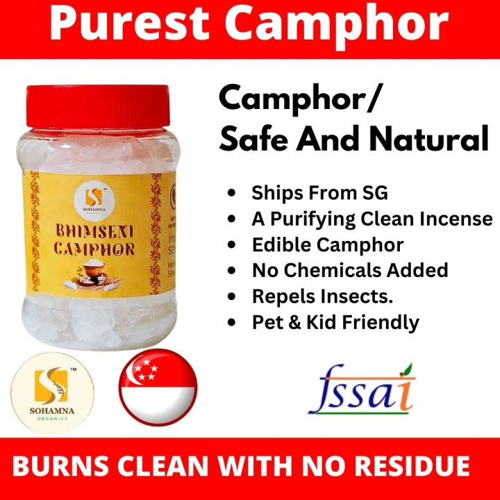 Camphor Incense | Bhimseni Camphor | 100 Grams Pure Natural Grade ...