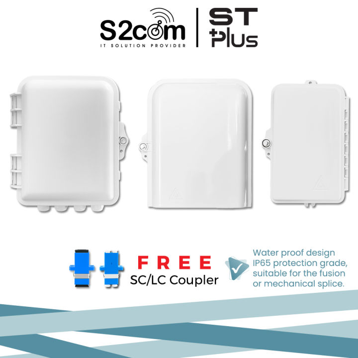 Outdoor / Indoor 6 / 8 Cores FTTH Fiber Wallmount Panel Box | Lazada